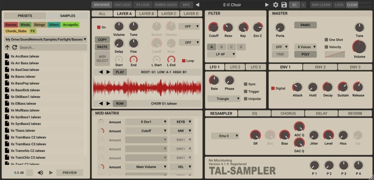 Tal Sampler | Мusic Gateway